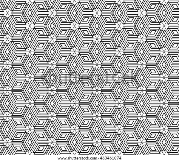 Seamless Texture Cubes Optical Illusion Mirror 库存插图 463461074 ...