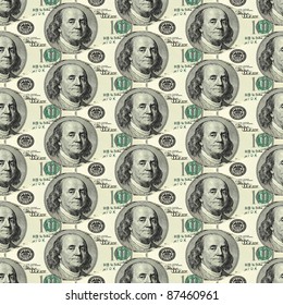 Seamless Texture Dollars Stock Illustration 87460961 | Shutterstock