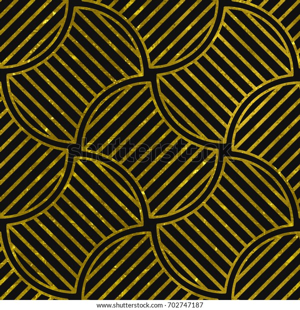 Seamless Texture Gold Black Pattern Stock Illustration 702747187