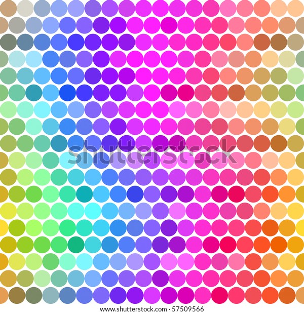 Seamless Texture Rounds Different Colors Stock Illustration 57509566 ...
