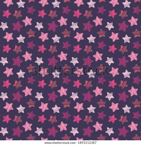 Seamless Texture Stars Raster Version Stock Illustration 1893112387 ...