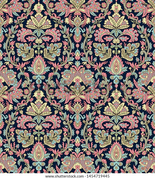 Seamless Traditional Background Pattern Wallpaper Stock Illustration ...