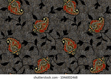 Seamless Traditional Pattern: ilustrações stock 1046002468