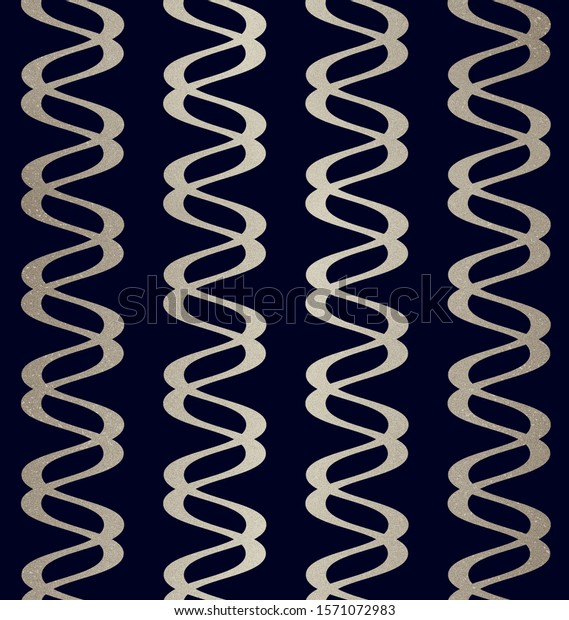 Seamless Vertical Wave Lines Pattern Textured Stock Illustration ...