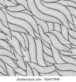 Seamless Wave Pattern Coloring Book: ภาพประกอบสต็อก 765477949 ...