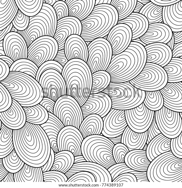 Seamless Wave Pattern Coloring Book Stock Illustration 774389107