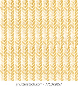 Seamless Yellow Knitting Pattern Stock Illustration 771092857 ...