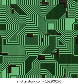 Seamlessly Repeatable Circuitboard Background Stock Illustration ...