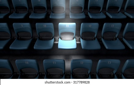 Section Numbered Stadium Seating Set Rows Stock Illustration 317789828 ...