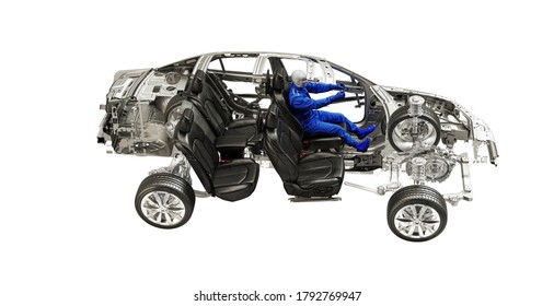 Car Chassis Engine 3d Rendering 库存插图 506963710 | Shutterstock