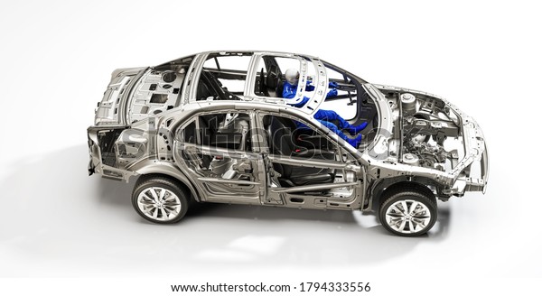 Sectional View Car Driver Car Components Stock Illustration 1794333556 ...
