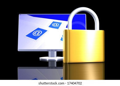Secure Email Communication Stock Illustration 17404702 | Shutterstock
