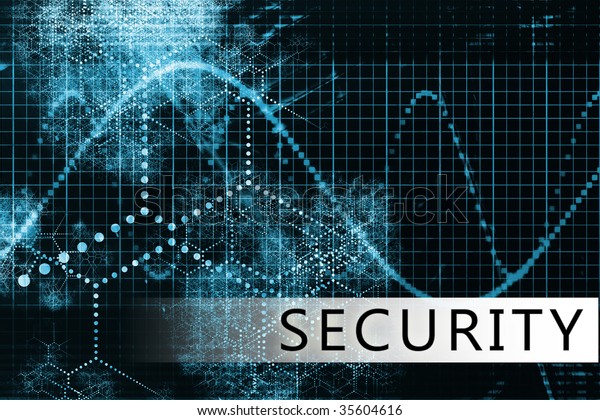 Security Blue Data Background Illustration Stock Illustration 35604616