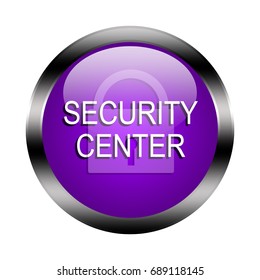 Security Center Button Isolated 3d Illustration Stock Illustration ...