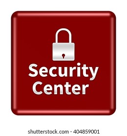 Security Centre Button Isolated 3d Illustration3d Stock Illustration ...