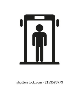 Security Gate Access Door Security Scanner Stock Illustration ...