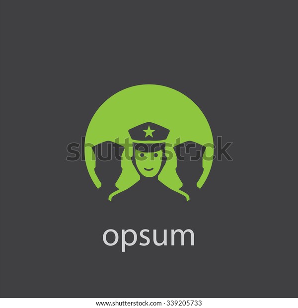 Security Guard Cut Identity Template Icon Stock Illustration 339205733 ...