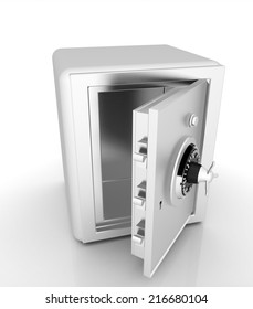 Security Metal Safe Empty Space Inside: ภาพประกอบสต็อก 406901047 ...