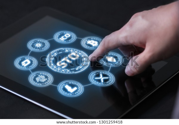 Security Token Offering Sto Alternative Future Stock Illustration ...