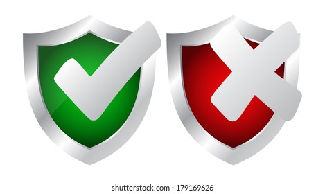 Security Verification Passed Failed Stock Illustration 179169626 ...