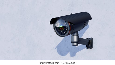Security Video Cctv Camera Moving Scan Stock Illustration 1771062536 ...