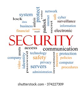 Security Word Cloud Concept Great Terms Stock Illustration 374227309 ...