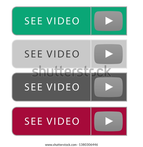 See Video Button 스톡 일러스트 1380306446 | Shutterstock