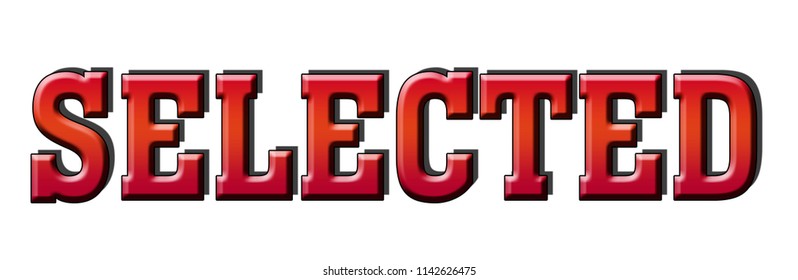 Selected Logo Stamp Icon Button Stock Illustration 1142626475 ...