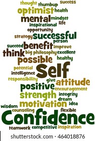 Self Confidence Word Cloud Concept On Stock Illustration 464018876 ...