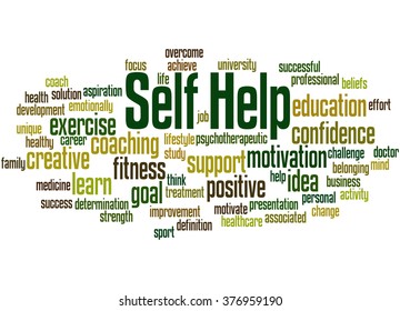 Self Help Word Cloud Concept On 库存插图 376959190 | Shutterstock