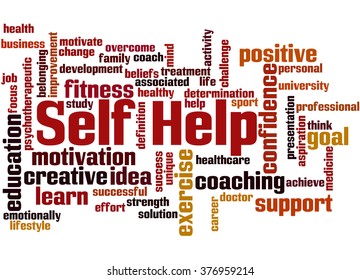 Self Help Word Cloud Concept On Stock Illustration 376959214 | Shutterstock