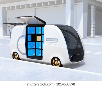 3,890 imágenes de Autonomous delivery vehicle - Imágenes, fotos y ...