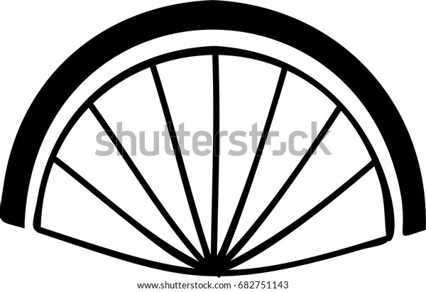 Semicircle Shell Shape Stock Illustration 682751143