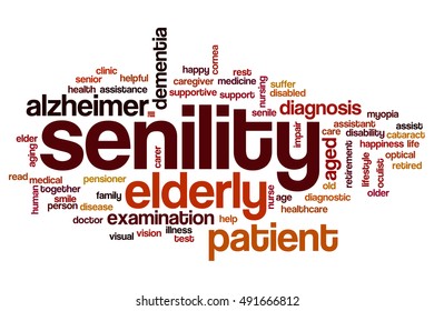 Senility Word Cloud Concept Stock Illustration 491666812 | Shutterstock