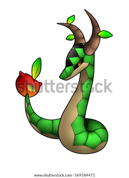Serpeca Based On Serpent Adam Eve Stock Illustration 569584471 ...