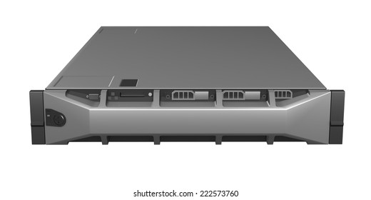 Server Isolated On White Background Front Stock Illustration 222573760 ...