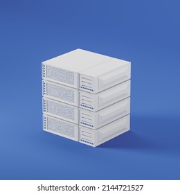 Server Rack Database Data Center Technology Stock Illustration ...