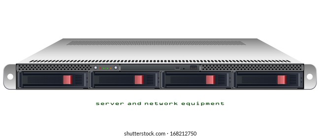 Server Rack Mount Chassis: ilustrações stock 168212750 | Shutterstock