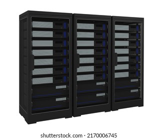1,542 3d illustration server rack white background Images, Stock Photos ...