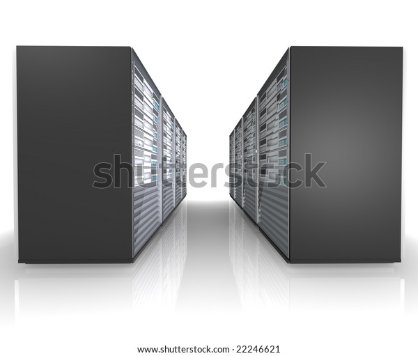 Server Racks 3d Hoster Stock Illustration 22246621 | Shutterstock