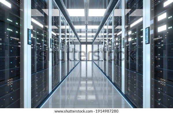 Server Racks Computer Network Security Server Stock Illustration 1914987280