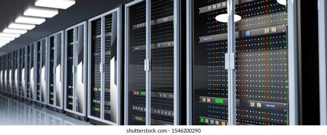 Server Room Data Center Backup Mining Stock Illustration 1546200290 ...
