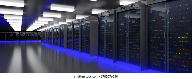 Panel Modern Servers Data Center Vertical Stock Photo (Edit Now) 1169440951