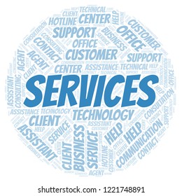 Services Word Cloud Stock Illustration 1220074810 | Shutterstock