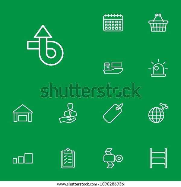 Set 13 Systematization Icons Line Style Stock Illustration 1090286936 ...