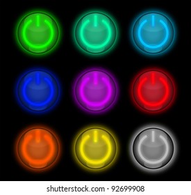 Set 2d Buttons Stock Illustration 92699908
