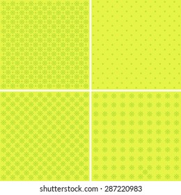 Set 4 Background Patterns Pale Green Stock Illustration 287220983 ...