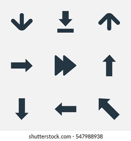 Set 9 Simple Cursor Icons Can 库存矢量图（免版税）592023110 | Shutterstock