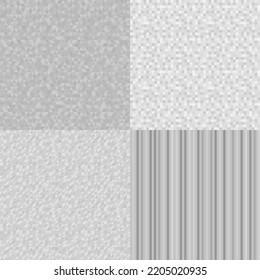 Set Abstract Patterns Seamless Texture Geometric Stock Illustration ...
