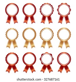 Set Blank Labels Elements Design Stock Illustration 327687161 ...